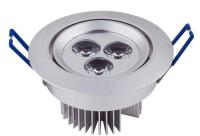 China Embed CRI 80 210Lm 3W Commercial LED Downlights Angle Adjustable for sale