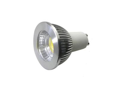 China 5W 450LM 3000K COB Dimmable Gu10 Led Lamps , 220V / 110V Led Indoor Spotlight Bulbs for sale