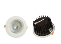 China 30w 2400lm CRI80 COB LED Downlight , 2700K / 3000K LED Ceiling Down Light for sale