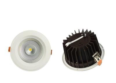 China 30w 2400lm CRI80 COB LED Downlight , 2700K / 3000K LED Ceiling Down Light for sale
