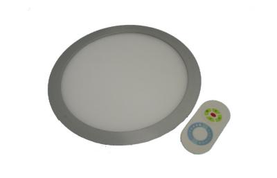 China Round Dimmable 1600ml 20W LED Recessed Panel Lights With Wireless Control D200mm for sale