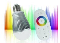 China 2.4G Touch Screen Remote Control RGB LED Bulb 8W For Decoration for sale