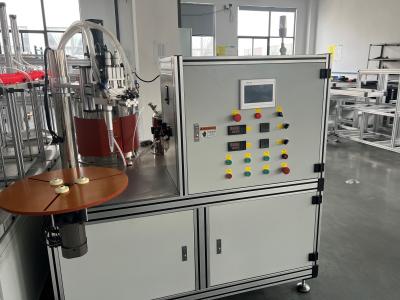 China 60HZ Truck Air Filter Metal Caps Two Components Gluing Machine for sale