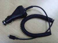 China 5V1A PU Curly Cable Micro USB Car Charger For Android Mobile Phones E Mark Approved for sale