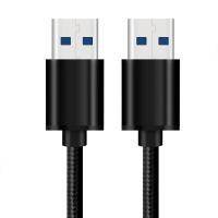 China Double USB High Speed Usb Cable , Gold Plated Connector USB Data Transfer Cable for sale