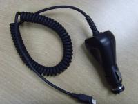 China 5V1A Coil Cable Car Charger with Micro USB , CE/FCC/e-mark approved Black for Samsung ,HTC for sale
