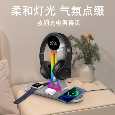 China 4 in 1 Wireless Charger ,Magnetic Wireless Charger 15W Wireless Charging for iPhone for IWatch for Earphone for sale