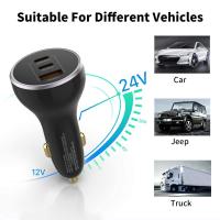 China New Released 160W USB C Car Charger,3 Port Car Phone Charger Adapter,PD3.1 QC 3.0 Port Lighter Charger for sale