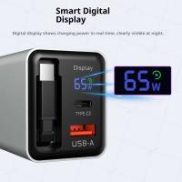 China 65W PD Charger Car Charger Cig-plug charger Ci-plug adapter with retractable Cable EU/US/UK Plug QC Charger for sale