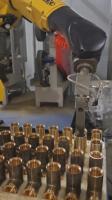 China Dead Angle Free Robotic Grinding Automation For T Shaped Brass Sanitary Ware for sale