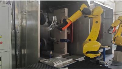 China Robot Grinding Polishing Machine ±0.02mm Precision 220V For Aluminum Alloy Handles for sale