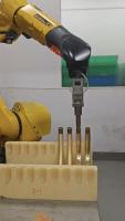 China Automated Robotic Sanding Machine For Copper Alloy J-Type Bathroom Faucets for sale