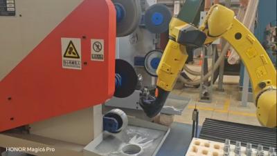 China 1000-3000rpm Robotic Grinding And Polishing System for Zinc Alloy Sanitary Ware for sale