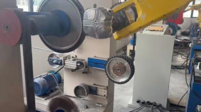 China Robotic Grinding Machine Equipped with 6 Axis Robot for Grinding and Polishing of Motorcycle Engine Aluminum Alloy Cover Housings for sale