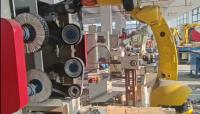China Robotic Grinding Cell Utilizing FANUC Robot for Accurate Burr and Parting Line Detection in Zinc Alloy Bathroom Hardware Grinding for sale