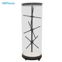 China 3D Hologram LED Fan Projector Splicing Cylindrical Hologram Human Cabinet Advertising Display for sale