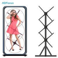 China High Resolution Human Shape Splicing 1*3 65cm Holographic Graphic Display 3D Hologram LED Fan Other Metal Advertising Equipment for sale