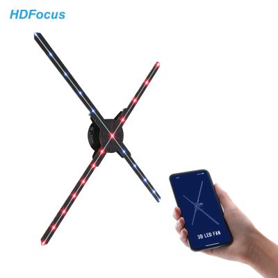 China HDFocus 65cm 3d Hologram Advertising Fan Wifi Hologram Led Fan With HD Resolution for sale
