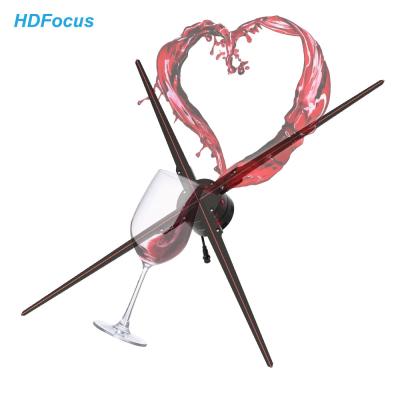 China Large Screen Giant Hologram Fan With Led 3d 100cm Holographic Fan for sale