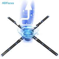 China High Resolution 75Cm Cloud Control Splicing Wifi  3D Led Fan Display Spinning Advertising Fan With Best Price for sale
