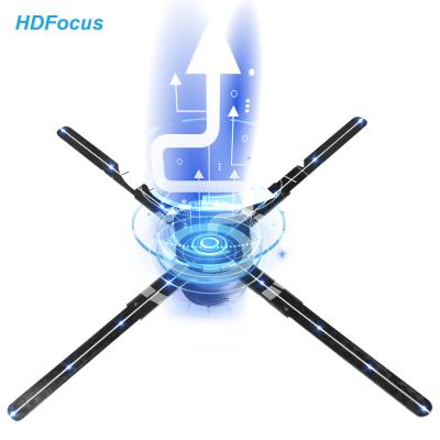 China High Resolution 75Cm Cloud Control Splicing Wifi  3D Led Fan Display Spinning Advertising Fan With Best Price for sale