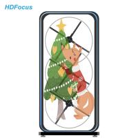 China Wifi Holographic Projector Eye Catching Led Fan 3d Hologram 3d Fan 100cm Holographic Fan for sale