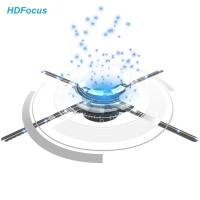 China 3D Holographic Led Advertising Fan 50cm  Led Fan 3d Hologram Projector Display Adverting Fan for sale