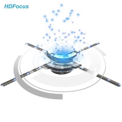China 3D Holographic Led Advertising Fan 50cm  Led Fan 3d Hologram Projector Display Adverting Fan for sale
