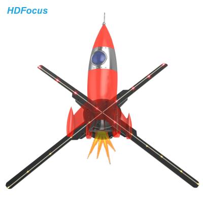 China 50cm Hologram Ventilators Holographic Projector 4 Blades Led Fan Light 3d Hologram Fan Display Advertising Led Fan for sale