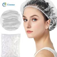 China 100pcs/Pack Round Disposable Shower Caps Hair Cap Disposable For Personal Care for sale