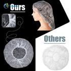 China Lightweight Disposable Shower Cap Plastic Shower Cap Single Use Durable For Travel for sale