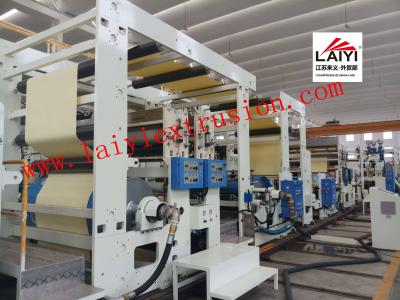 China Sheet Extrusion Coating Double Sided Laminating Machine With Cutter for sale