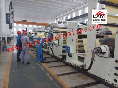 China Pe Hot Melt Extrusion Ldpe Coating Machine , 380V Automatic Lamination Machine for sale