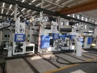 China Multi Layers Thermal Automatic Lamination Machine , Max Φ800mm Heat Laminator Machine In White And Blue for sale
