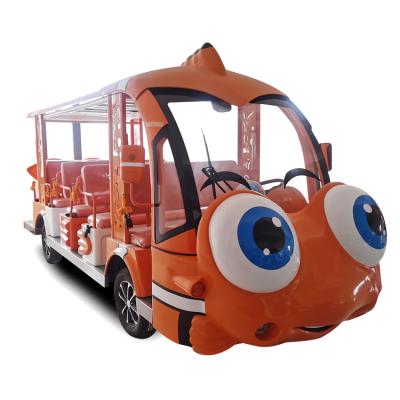 China Sanchuan cartoon electric bus sightseeing car for sale 5400*1520*2300mmH for sale
