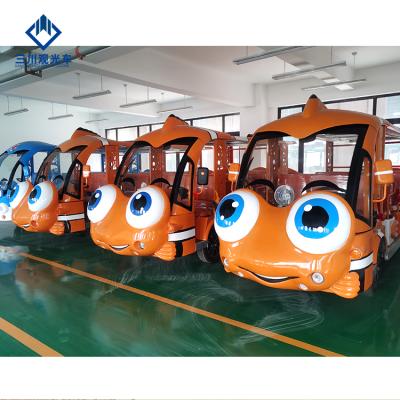 China China Manufacturer Tourist Bus Electric Cars Shuttle Sightseeing Golf Car For Outdoor Playground 5400*1520*2300mmH for sale