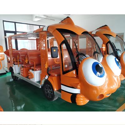 China High Quality Golf Cars Amusement Park Tour Equipment Electric Tourist Sightseeing Shuttle 5400*1520*2300mmH for sale
