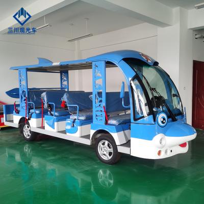 China High Quality Amusement Park Equipment Electric Sightseeing Car Bus Train Tourist Tour For Sale 5400*1520*2300mmH for sale