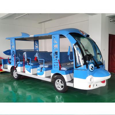 China Sanchuan 11 Seats Electric Shuttle Car 5400*1520*2300mmH for sale