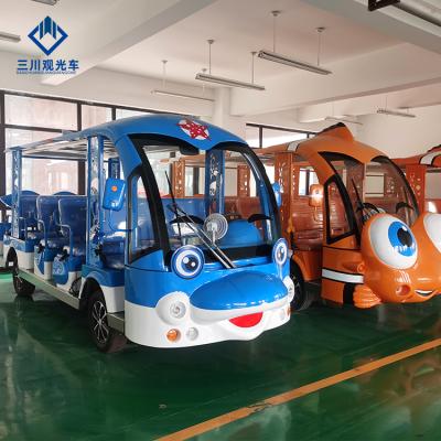 China High quality cartoon car train bus electric tourist shuttle 5400*1520*2300mmH for sale