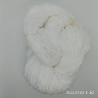 China 3.8NM Polyester Nylon Fancy Lantern Yarn Crocheted Raw White for sale