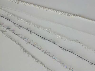 China 9Nm Lurex Embroidery Novelty Yarn With Transparent Single Side Pile Crocheted for sale