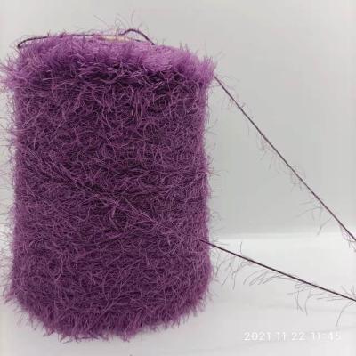 China 3CM Nylon Feather Yarn With Streight Pile Fur Like For Sweater for sale