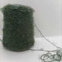 China Polyester Feather Yarn 3cm Long Streight Pile for sale