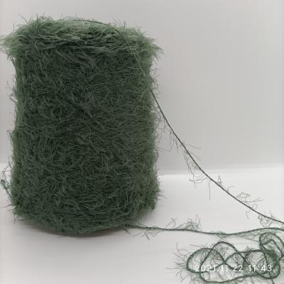 China Polyester Feather Yarn 3cm Long Streight Pile for sale
