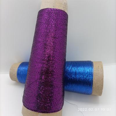 China 200 Denier Novelty Yarn 100% Polyester MX Type Metallic Yarn for sale
