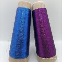 China 200 Denier Novelty Yarn 100% Polyester MX Type Metallic Yarn for sale