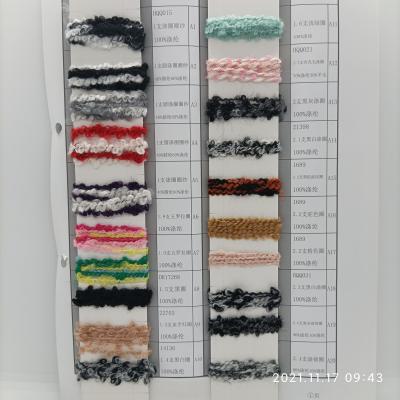 China 4.5Nm 100 Polyester Fancy Yarn Twisted Boucle Yarn for sale