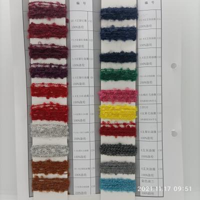 China Acrylic Polyester Fancy Twisted Boucle Yarn Brushed for sale