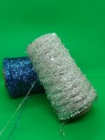 China Polyester Fancy Embroidery Yarn Crocheted With Metallic Pile for sale
